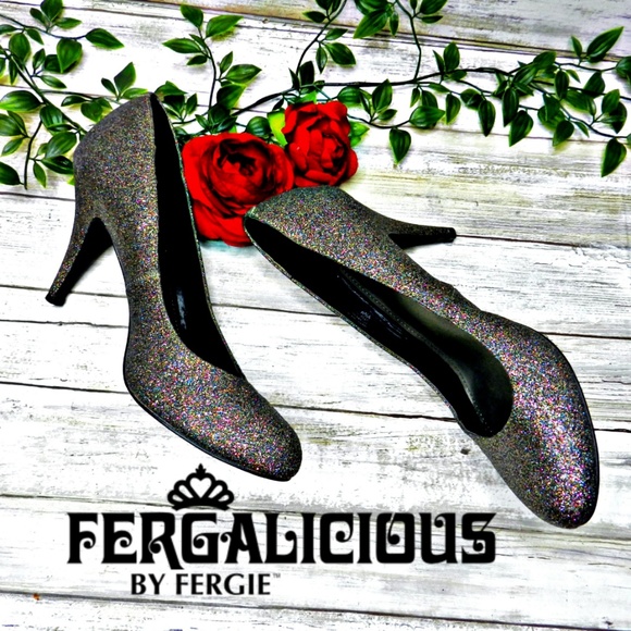 Fergalicious | Shoes | Fergalicious Womens Utopia Rainbow Glitter 95 ...